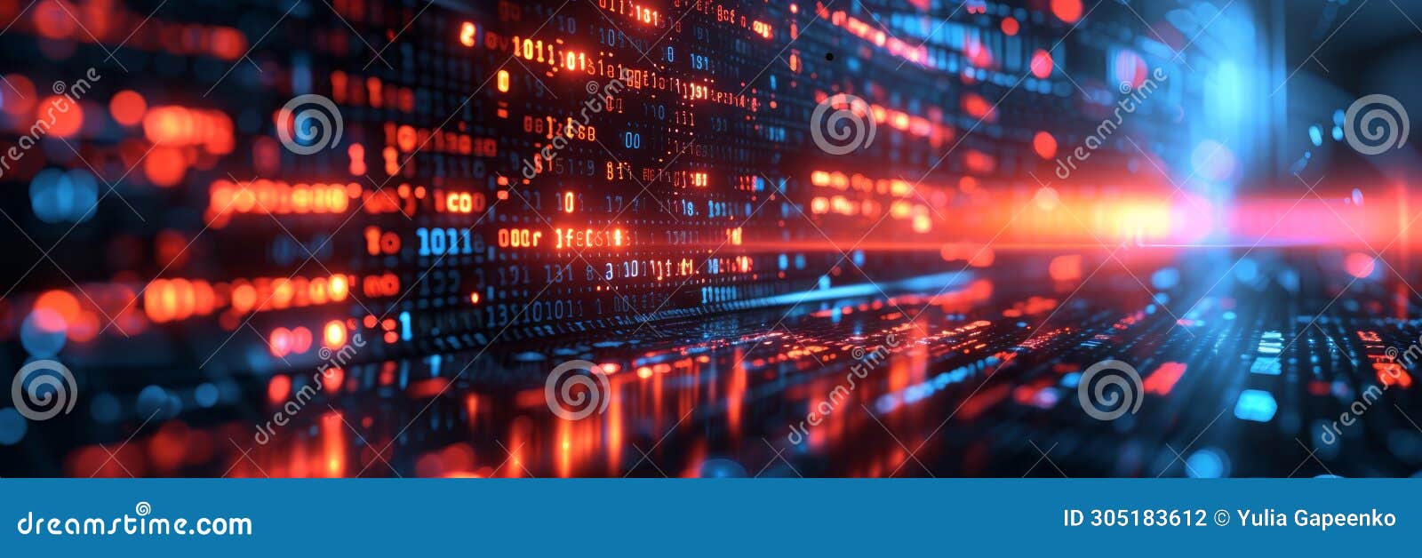 Dark Abstract Technology Background with Translucent Program Code Stock ...