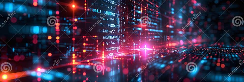 Dark Abstract Technology Background with Translucent Program Code Stock Photo - Image of cyber ...