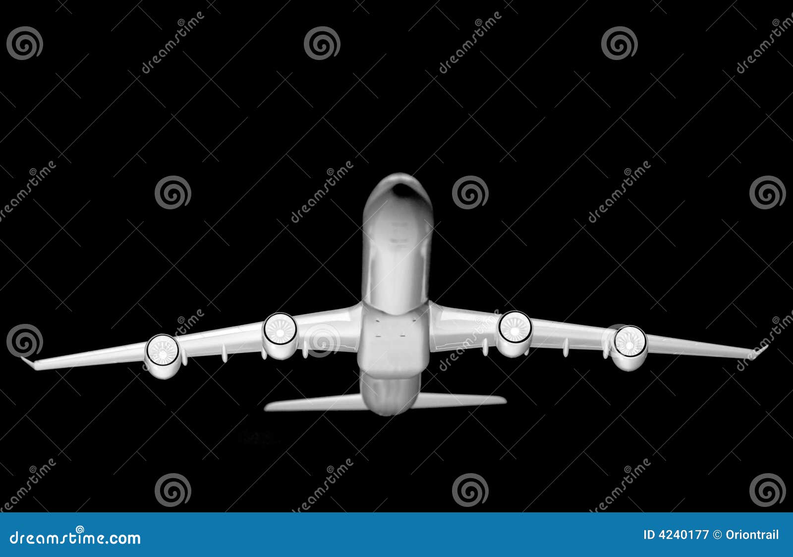 Dark airplane stock illustration. Illustration of fuselage - 4240177