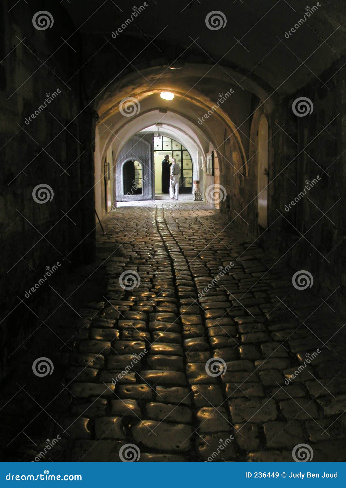 Dark Alley in Armenien Monastery Stock Image - Image of arch, door: 236449