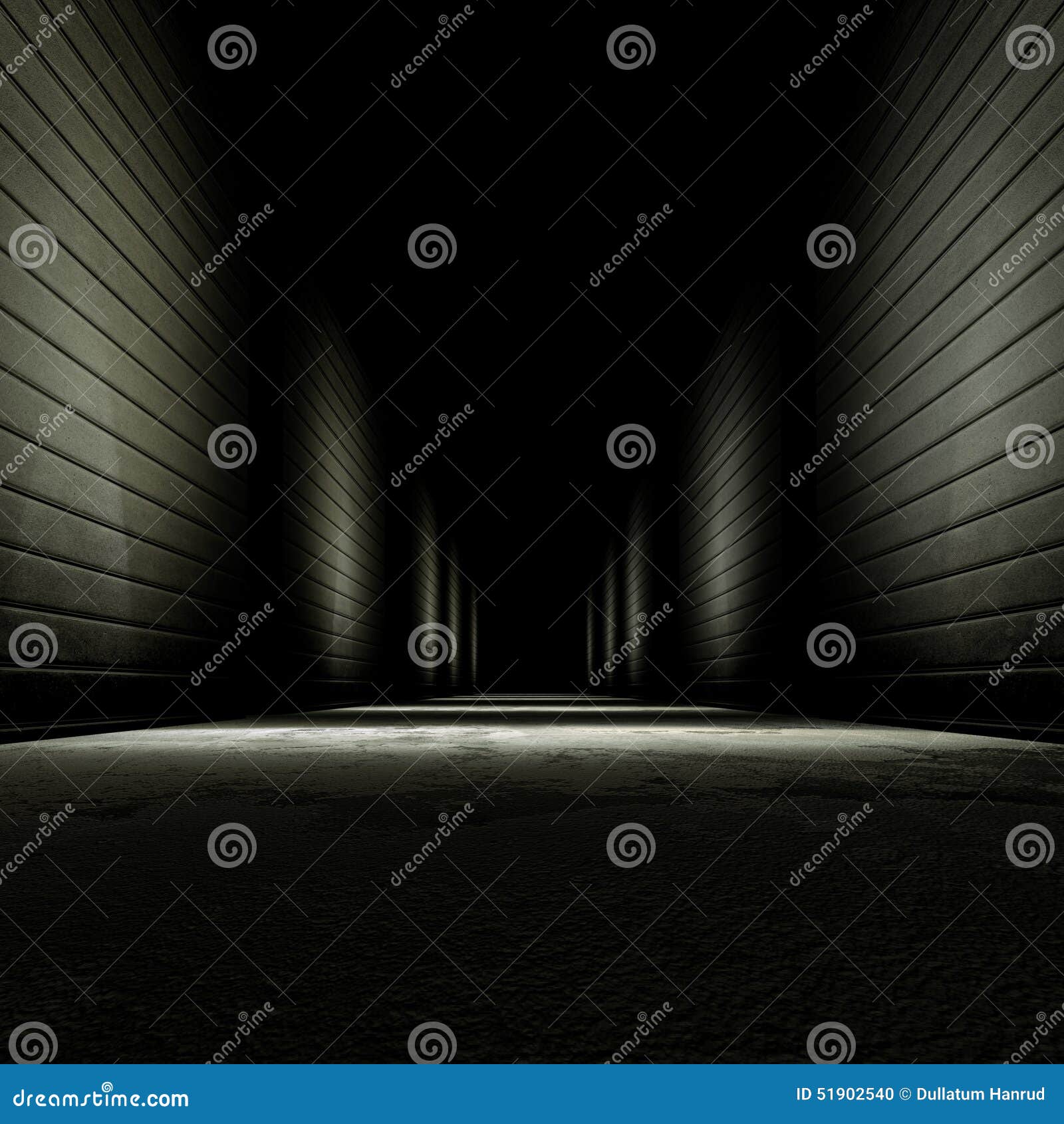 Dark alley. stock illustration. Illustration of abstract - 51902540