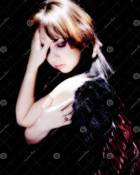 Dark Angel Anguish stock photo. Image of process, anguish - 4052228