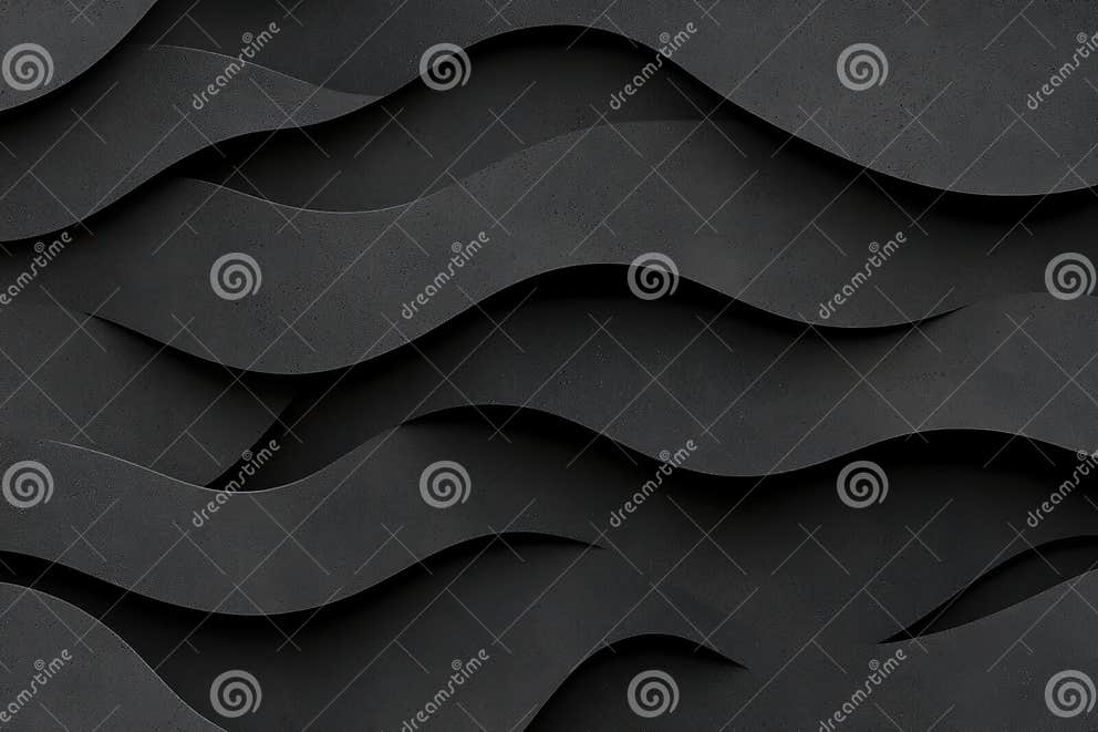 Dark Anthracite Concrete Texture Background with Waves Seamless Pattern ...