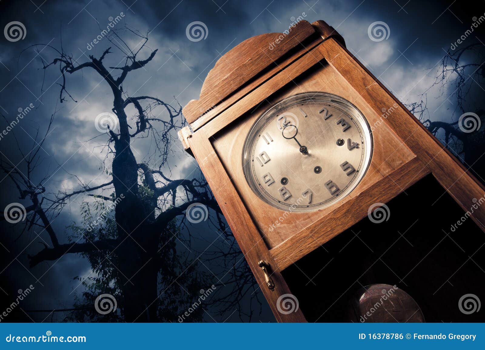 Dark Clock Detail Royalty-Free Stock Photography | CartoonDealer.com ...