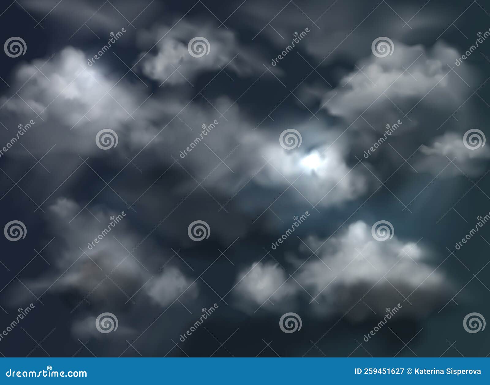 Dark Atmospheric Rain and Dangerous Thunder Storm Sky with Heavy Clouds ...