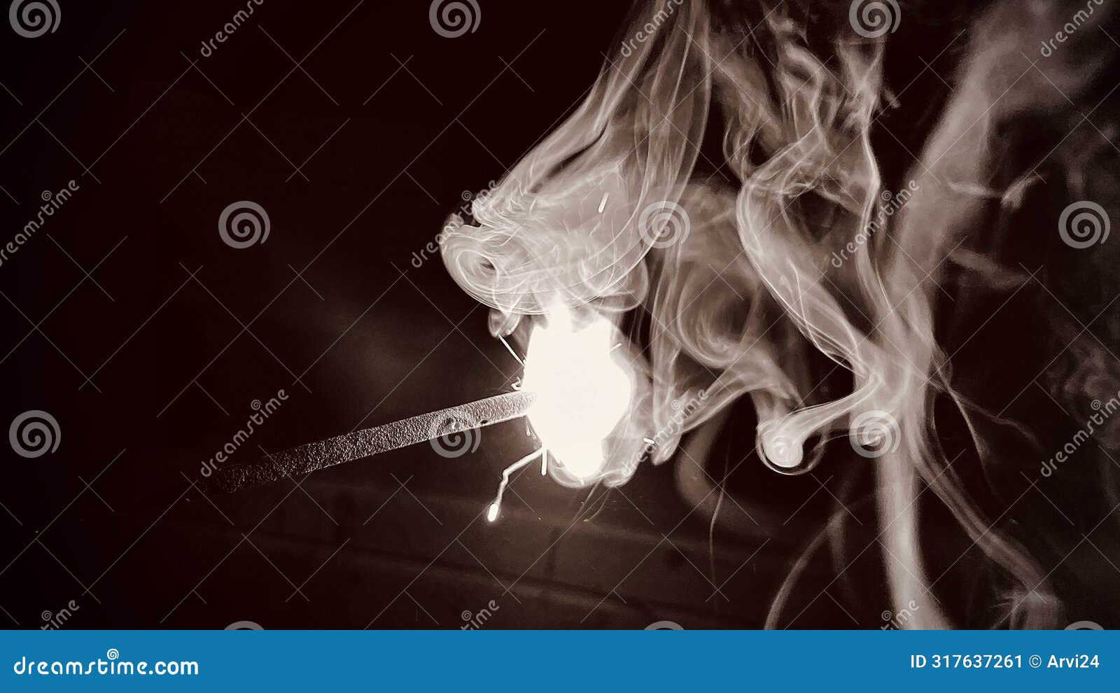 In a Dark Background an Extreme Close Up of a Sparkling Cracker at the ...