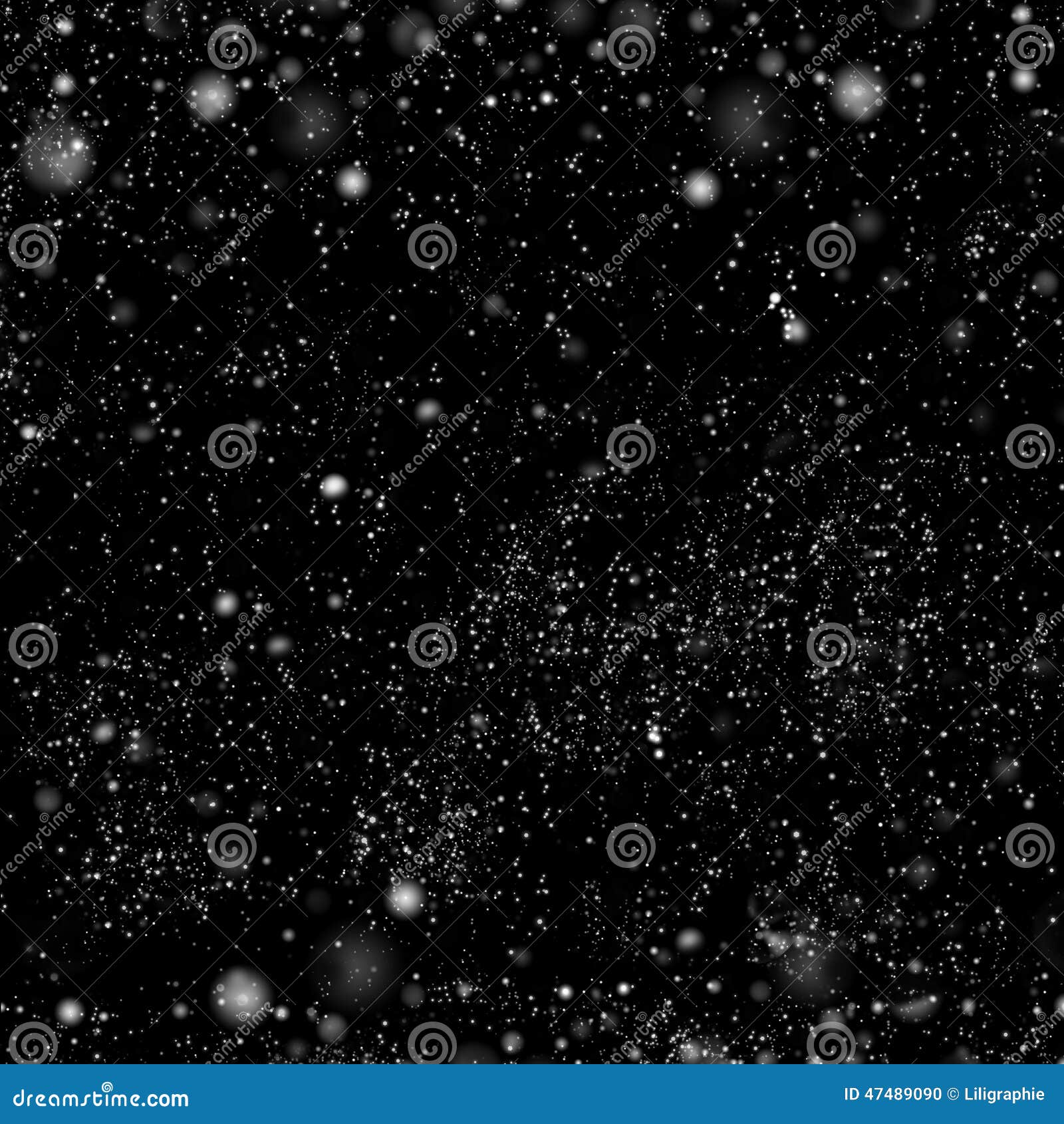 Dark Background with Falling Snow Effect. Stock Photo - Image of ...