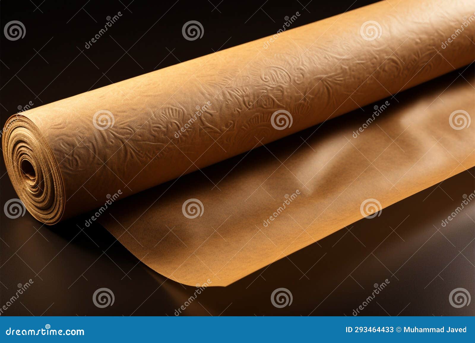 Unfolded Roll Of Old Torn Crumpled Paper Isolated On A Transparent ...