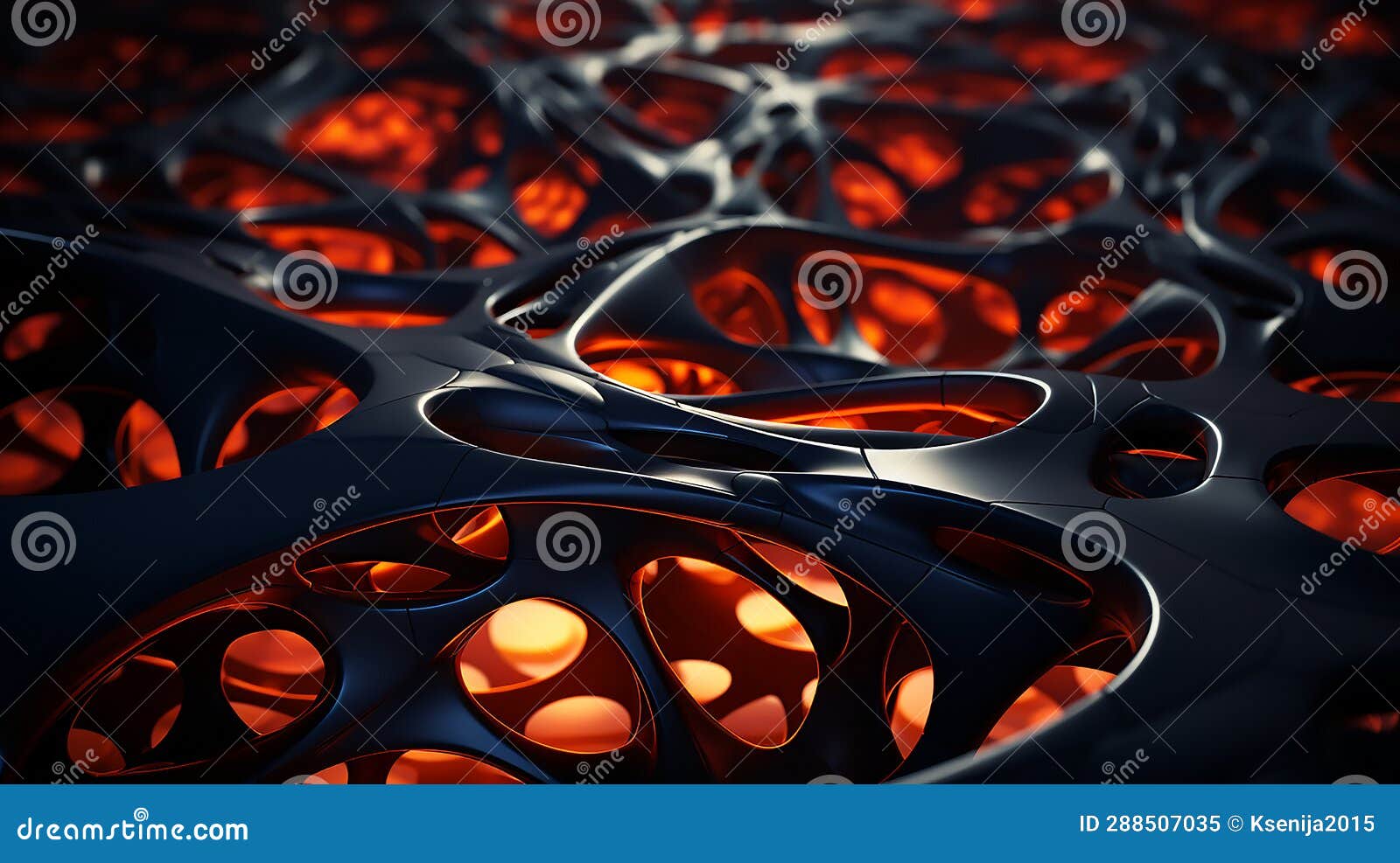 Dark Background with Futuristic Shape, Abstract Chaotic Structure ...