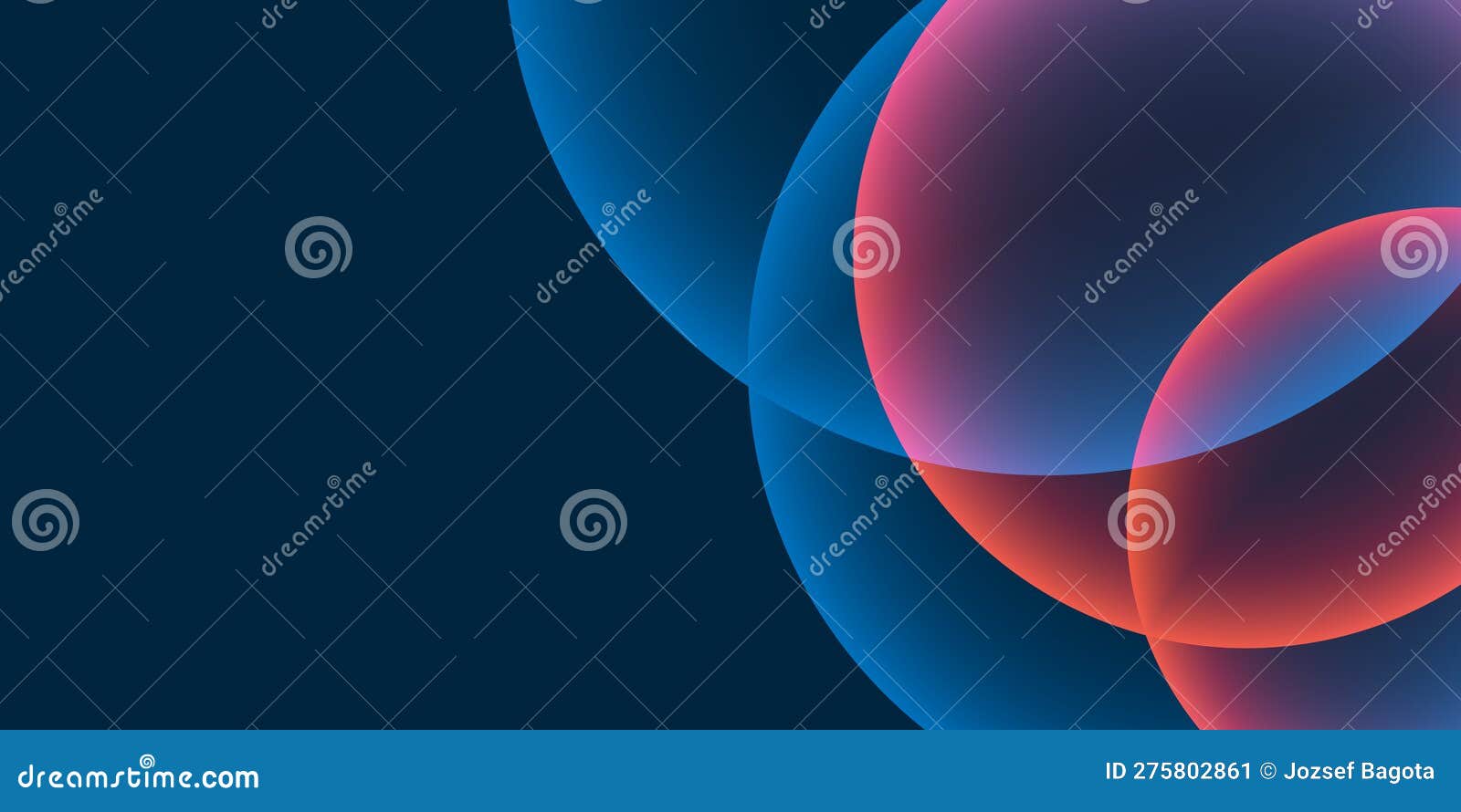 Dark Background, Header or Banner Design with Large Blue and Red ...