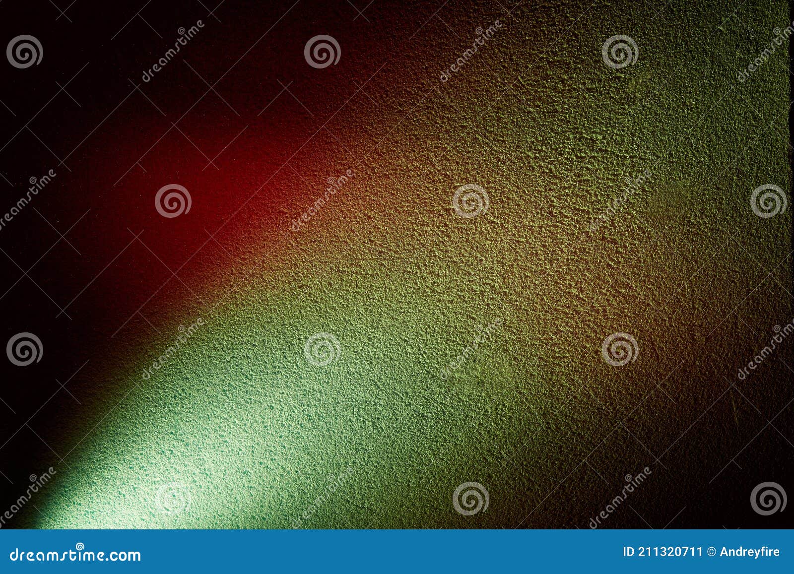 On a Dark Background the Intersection of a Dark Green Ray of Light and ...