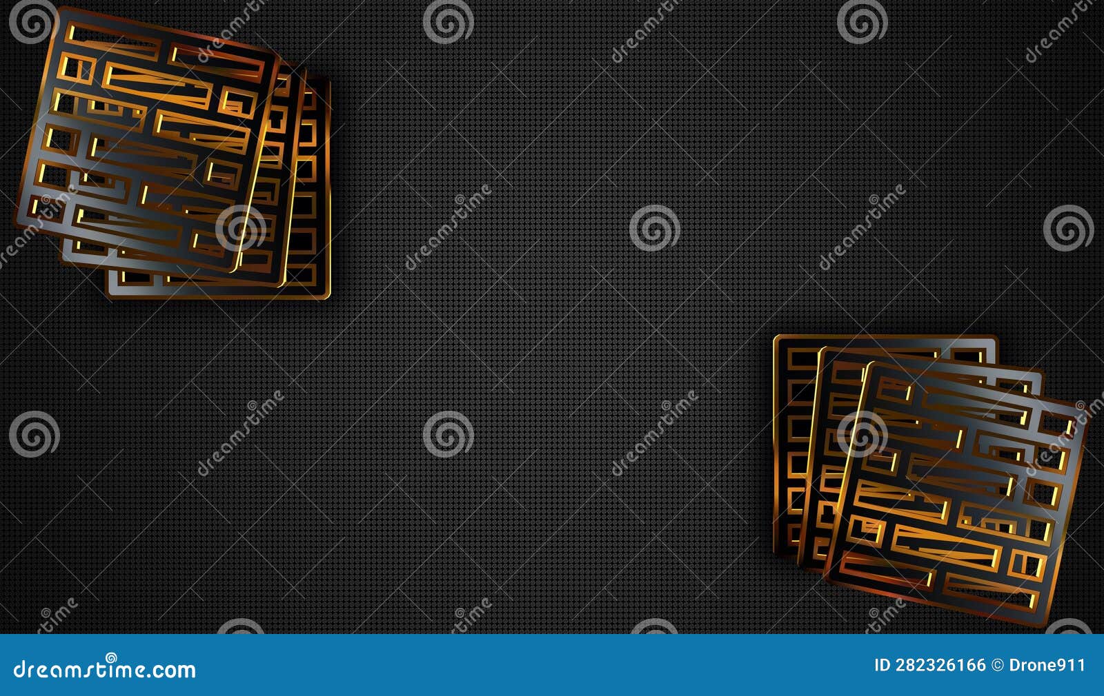 Dark Background with Shapes on Both Sides, Pattern, Geometric Figures ...