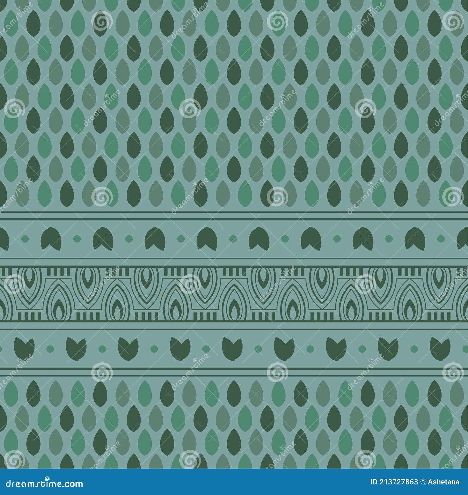 Dark Background with Stylized Leaves and Decorative Border. Stock ...