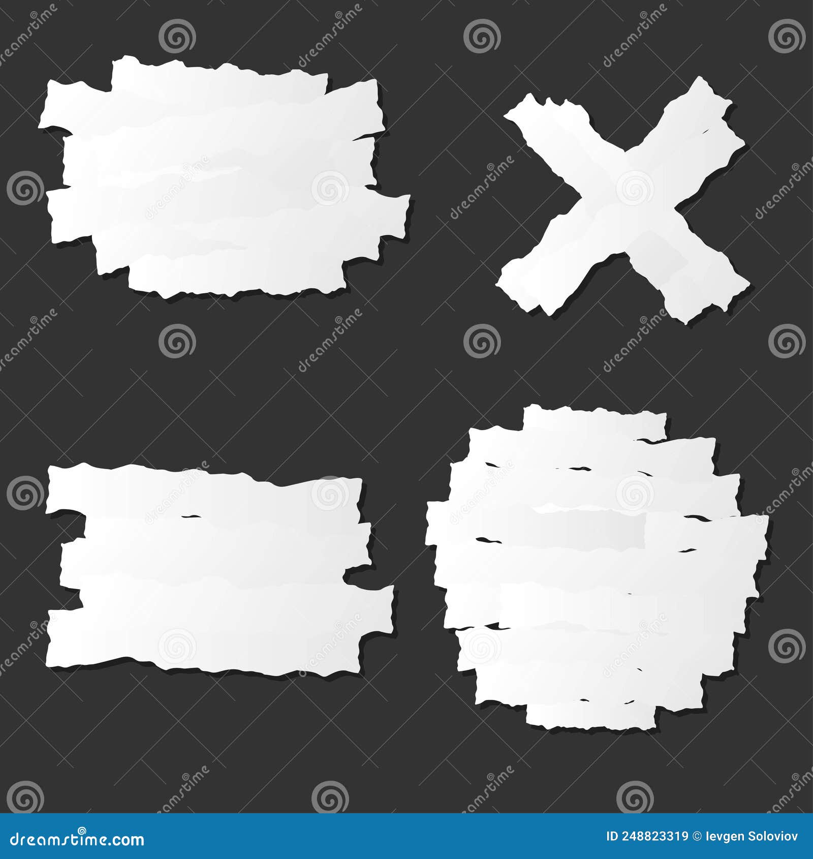 Torn Paper Edge White Forms Stock Vector - Illustration of background ...