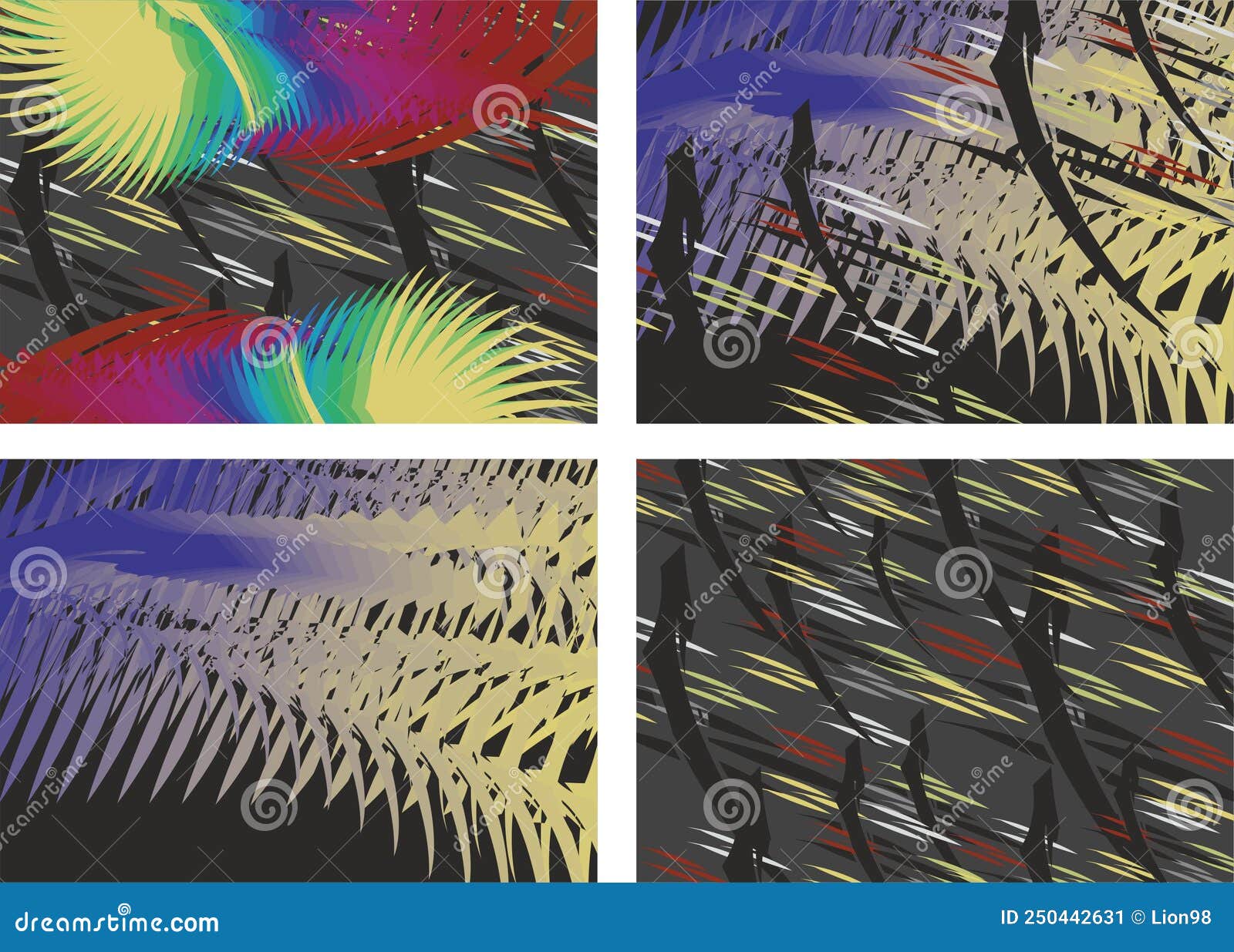 Dark Backgrounds or Textures with Blur Effect - Four Options Stock ...