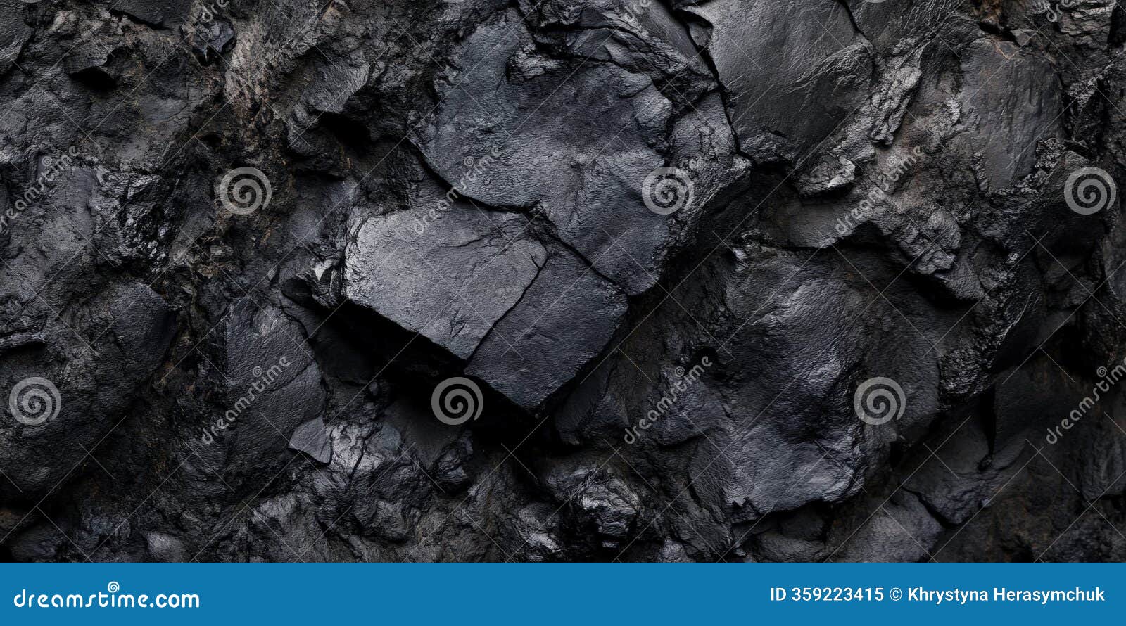 Dark Basalt Stone Background with Deep Black Volcanic Rock Texture ...