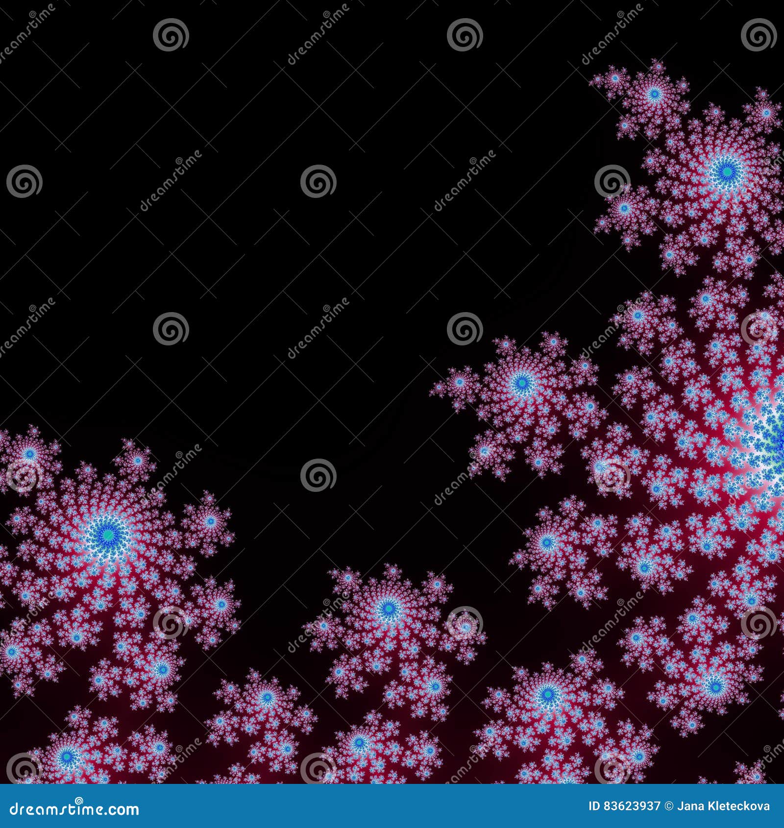 Dark Beautiful Decorated Black Background Stock Illustration ...