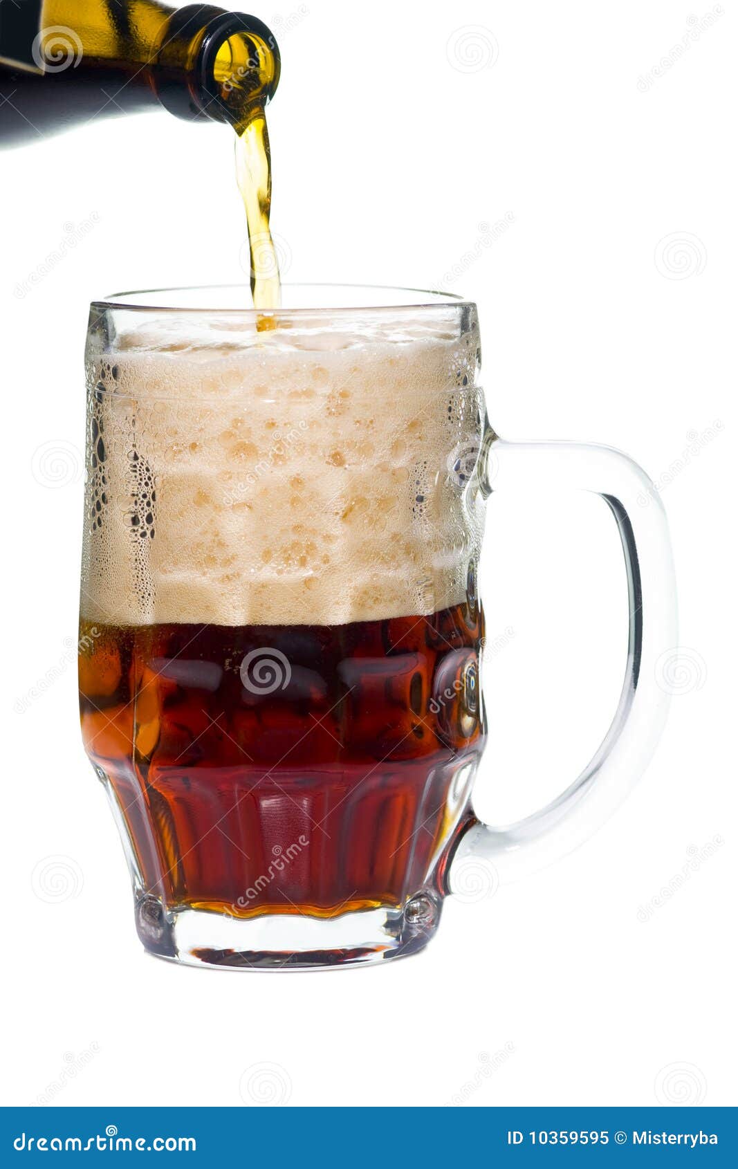 Dark beer stock image. Image of white, capacity, glass - 10359595