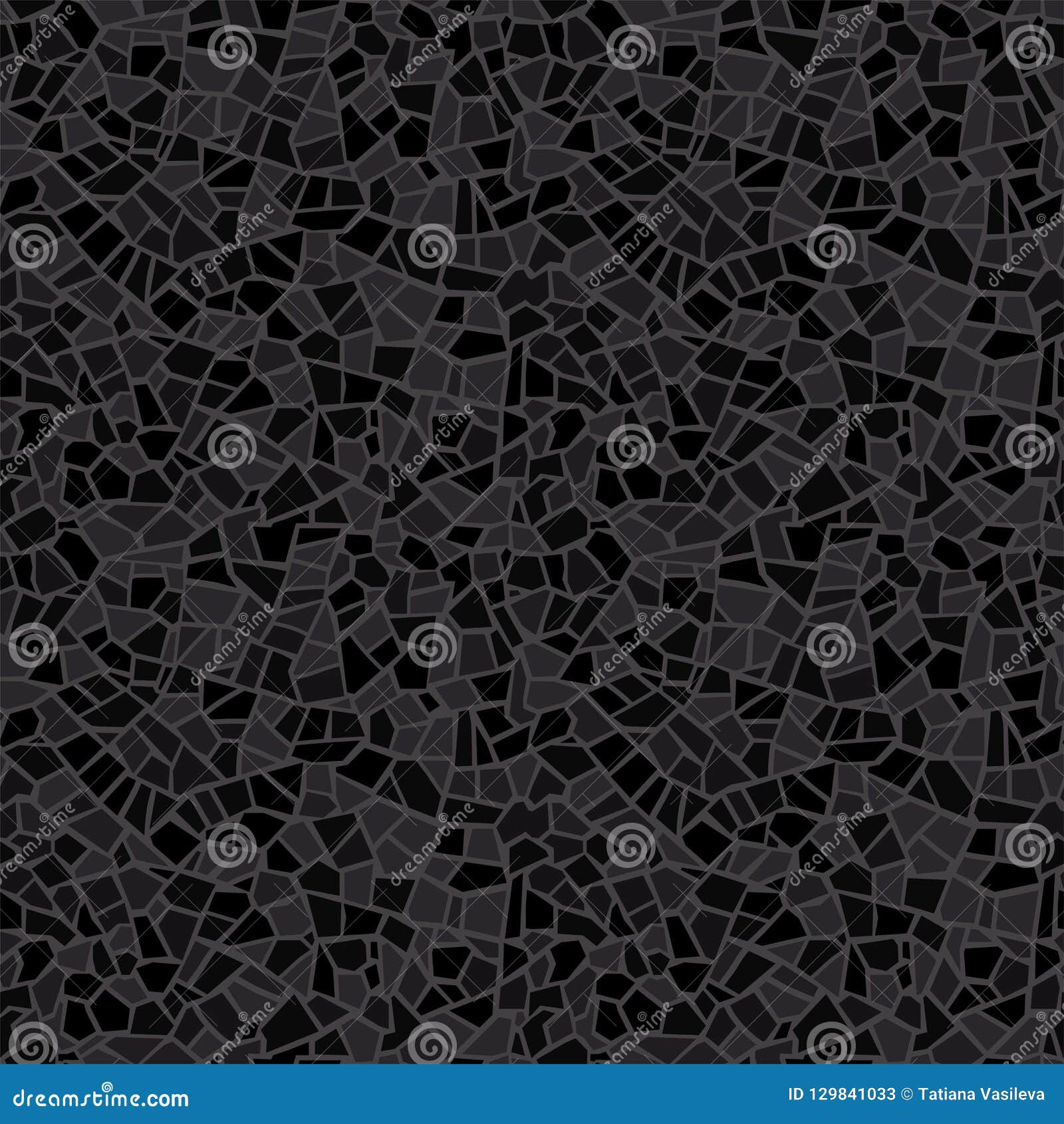 Dark Black Abstract Mosaic Seamless Pattern. Vector Background. Endless ... Dark Black Abstract Mosaic Seamless Pattern. Vector Background. Endless ...