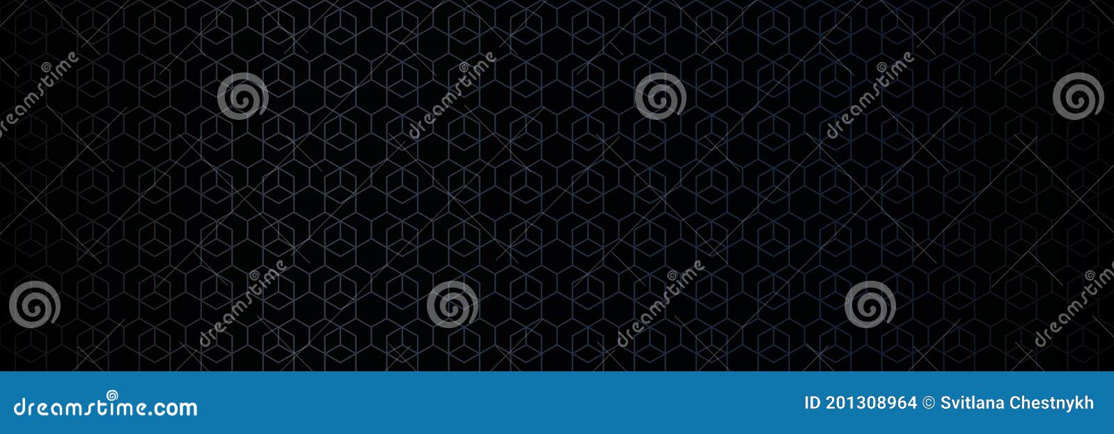 Dark Black Background Abstract Geometric Pattern. Dark Mode Concept ...