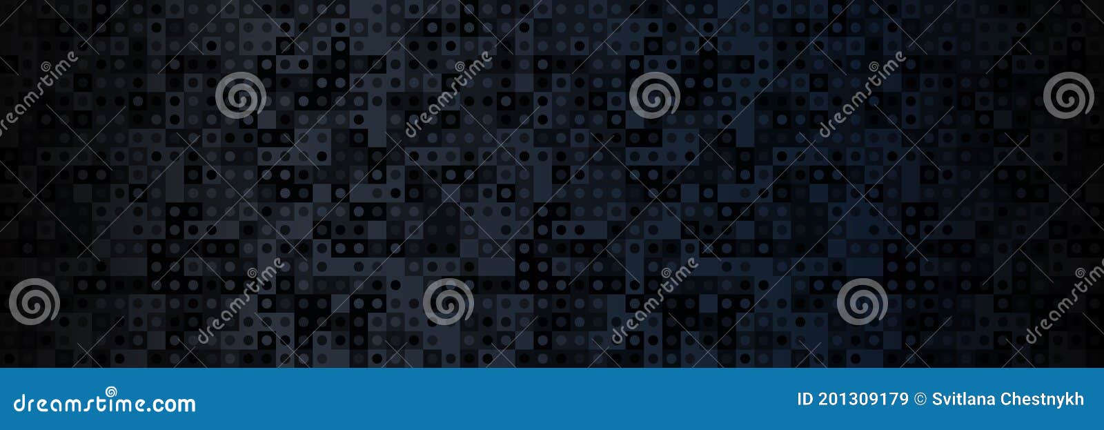 Dark Black Background Abstract Geometric Pattern. Dark Mode Concept ...