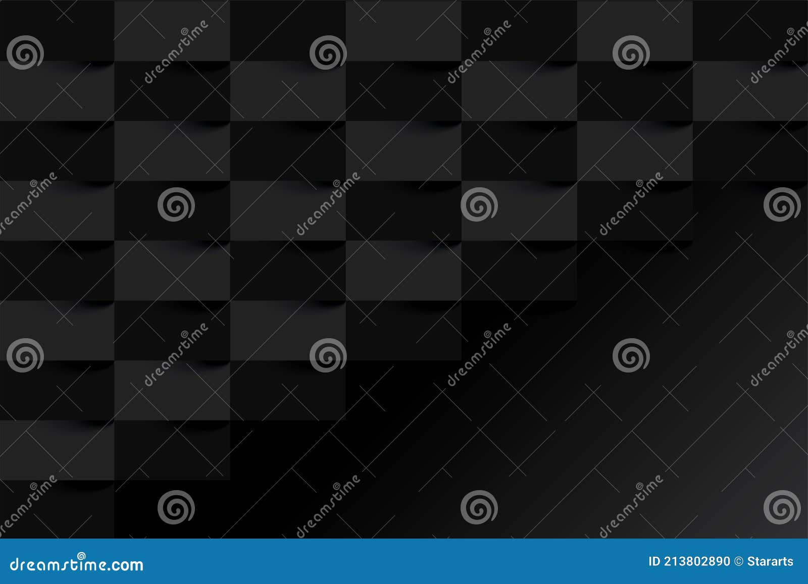 Dark Black Background with Checkered Boxes Display Stock Vector ...