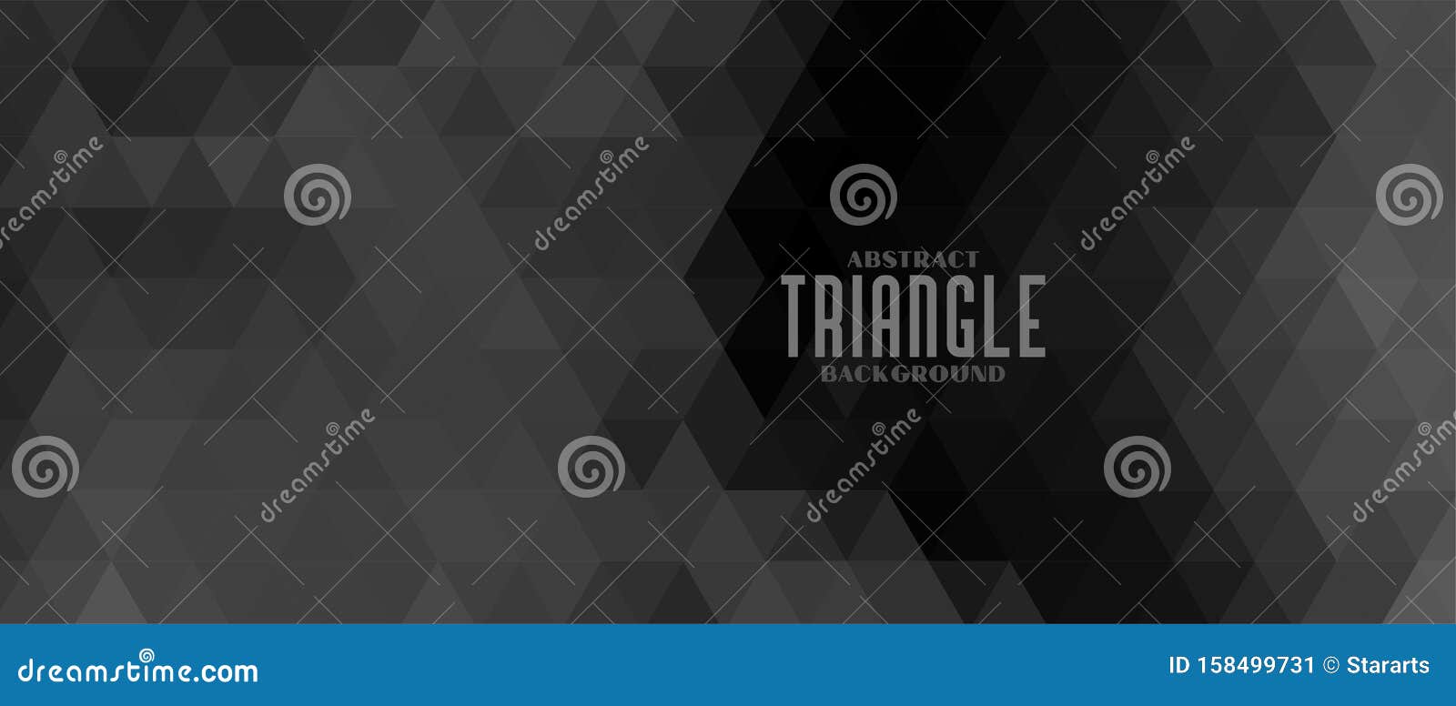 Dark Black Background with Triangle Shapes Design Stock Vector ...
