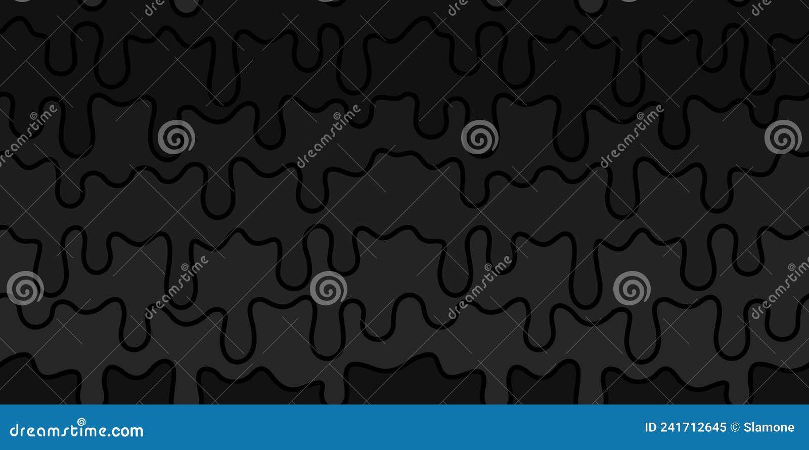 Dark Black Dripping Paint Seamless Abstract Pattern Vector Illustration ...