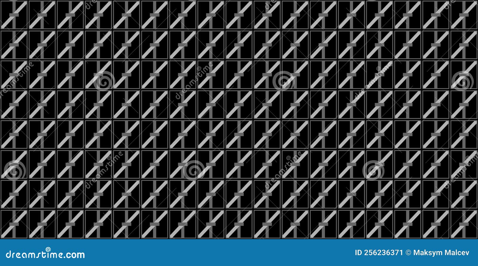 Dark Black Geometric Grid Background. Modern Dark Abstract Vector Stock ...