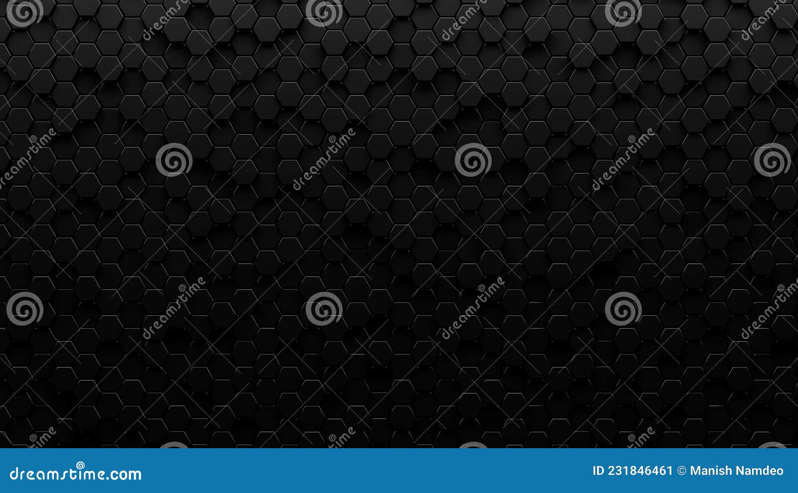 Dark Black Hexagonal Honeycomb Background Royalty-Free Stock ...