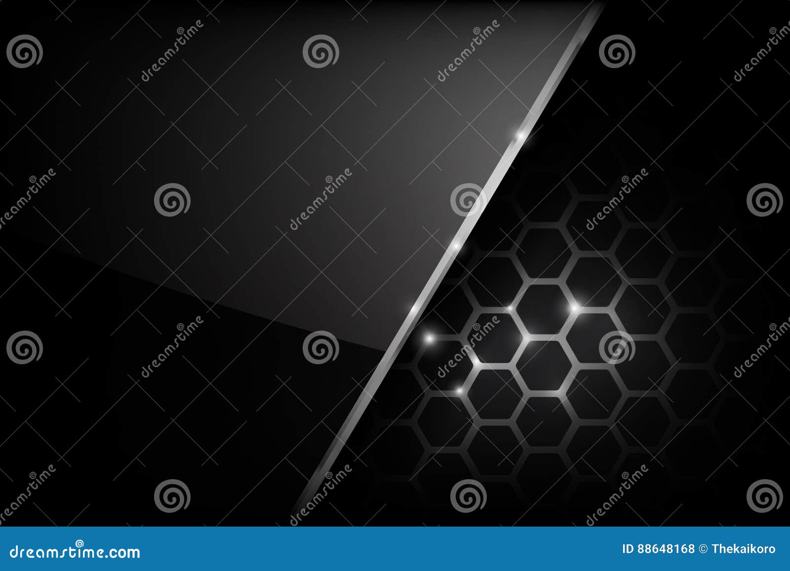 Dark and Black with Metal Honeycomb Pattern Vector Illustration Stock ...