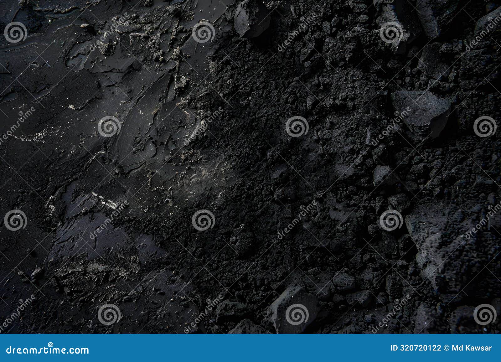 Dark Black Powder Texture Background Stock Illustration - Illustration ...