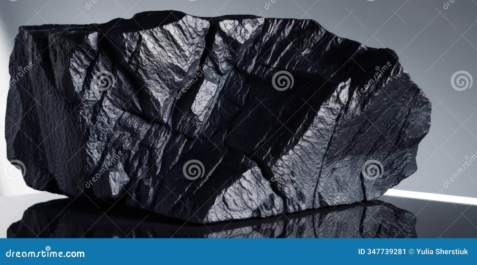 Dark Black Rock Texture Wallpaper with Light Reflection Background ...