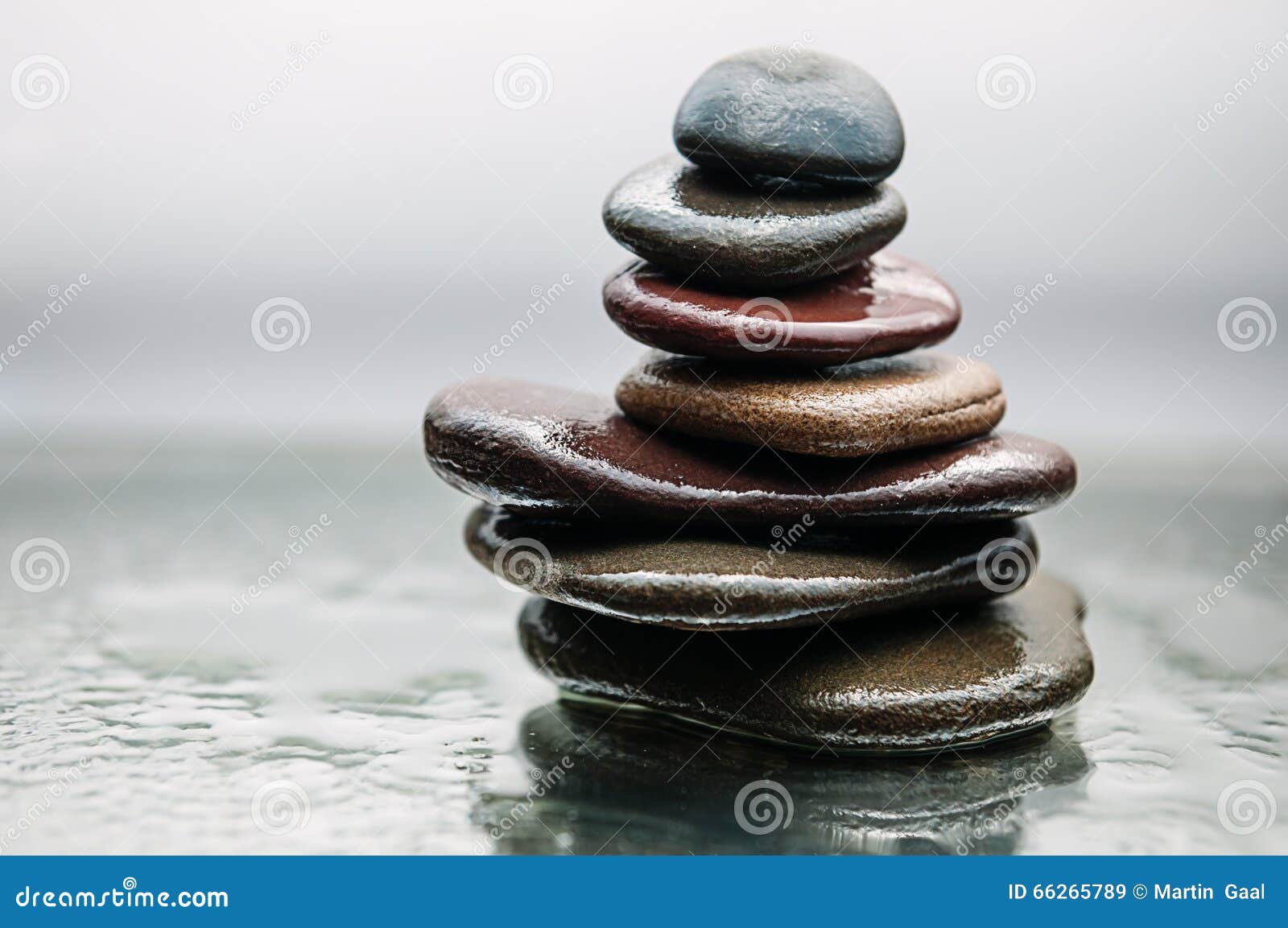 Dark or Black Rocks on Water, Background for Spa, Relax or Wellness ...