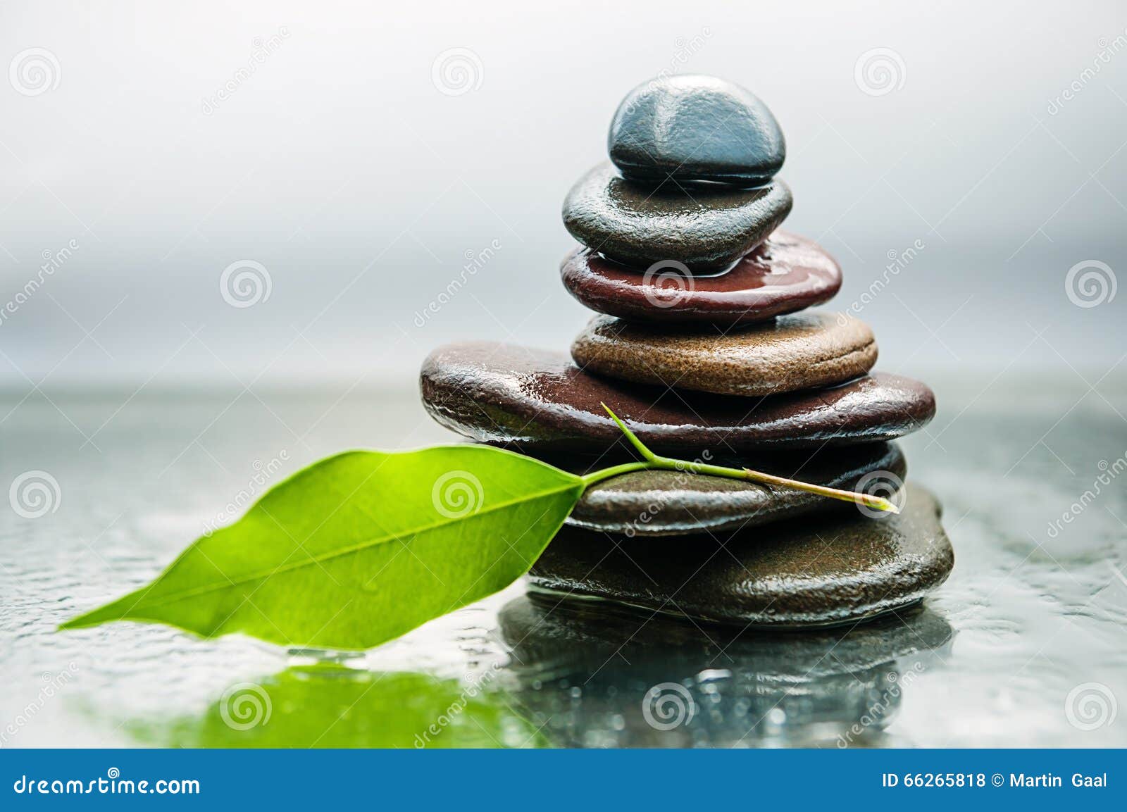 Dark or Black Rocks on Water, Background for Spa, Relax or Wellness ...