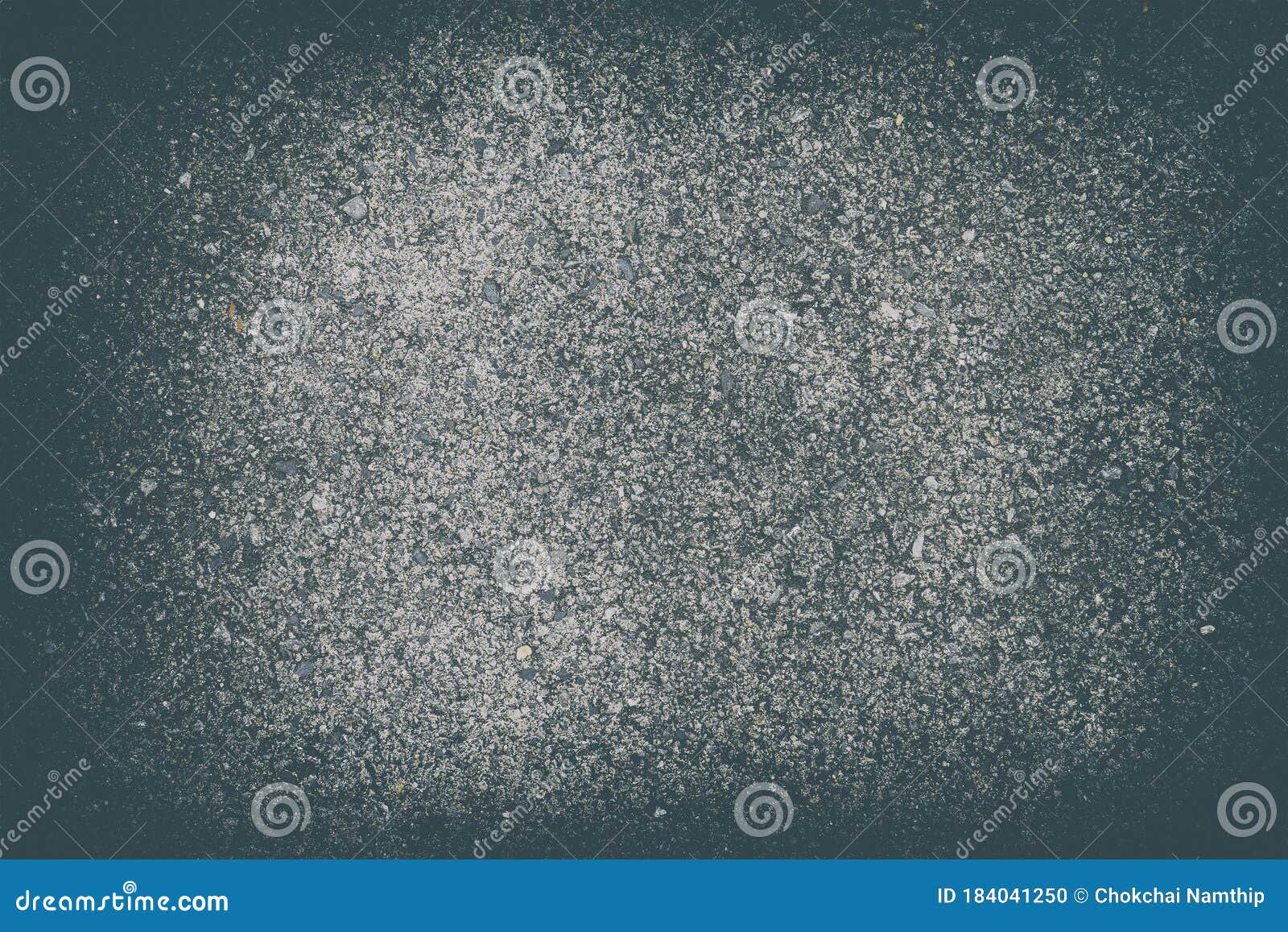 Dark Black Stone Road Surface With Black Vignette Background, Grit Dark ...