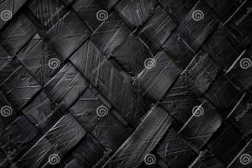 A Dark Black Textured Surface with a Faint, Cross-hatch Pattern ...