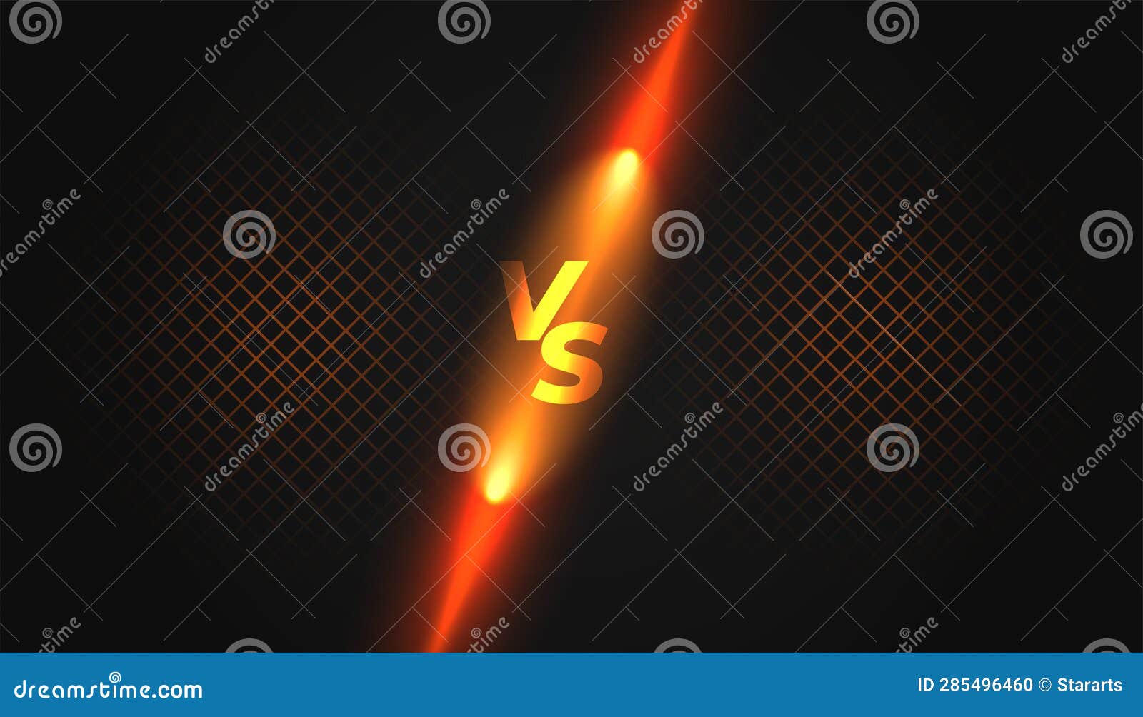 Dark Black Versus Vs Competition Banner For Rival Battle Vector ...