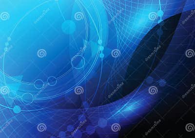 Dark Blue Abstract Background Stock Vector - Illustration of engineer ...