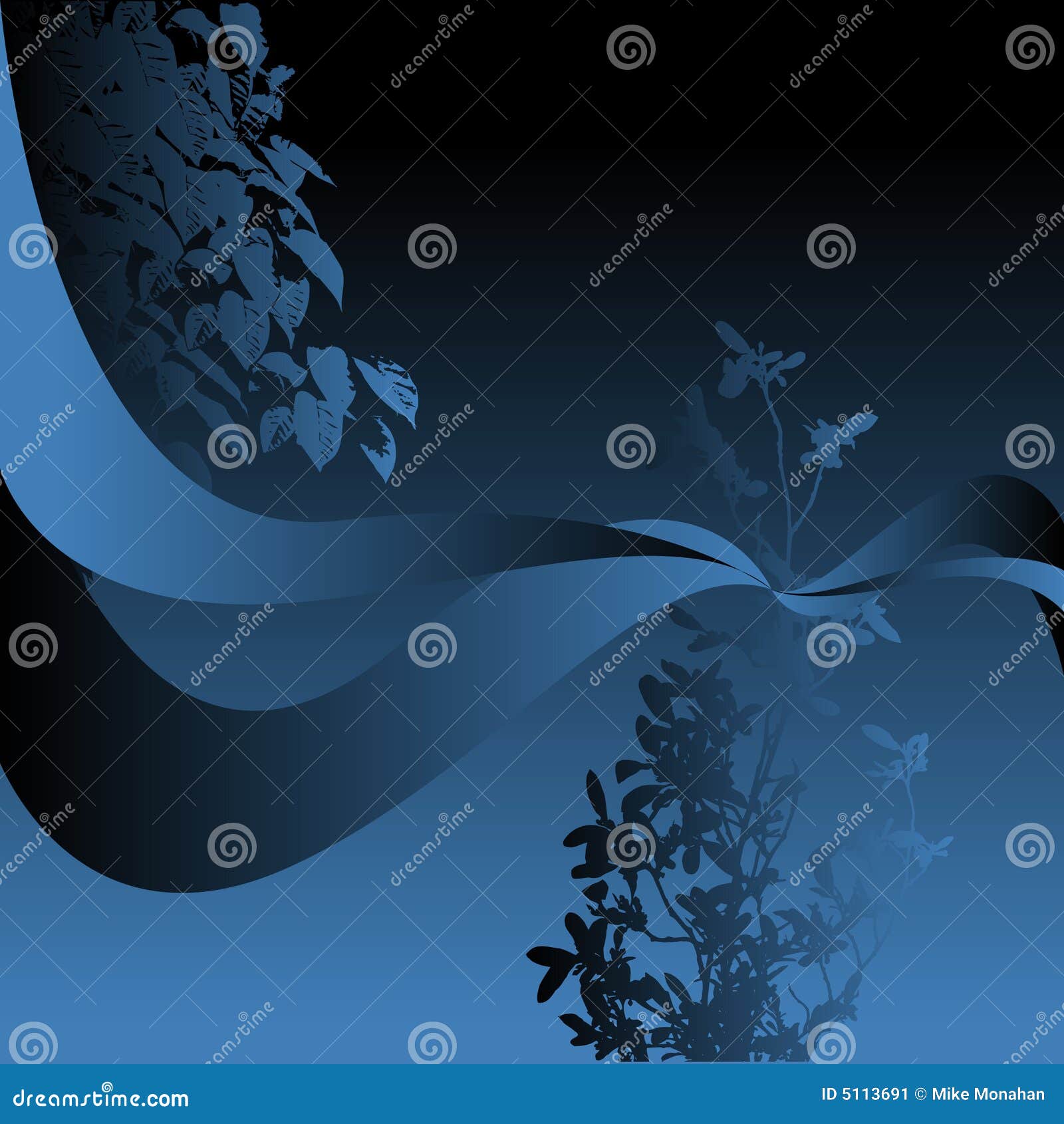 Dark Blue Abstract Background Stock Vector - Illustration of ribbon ...