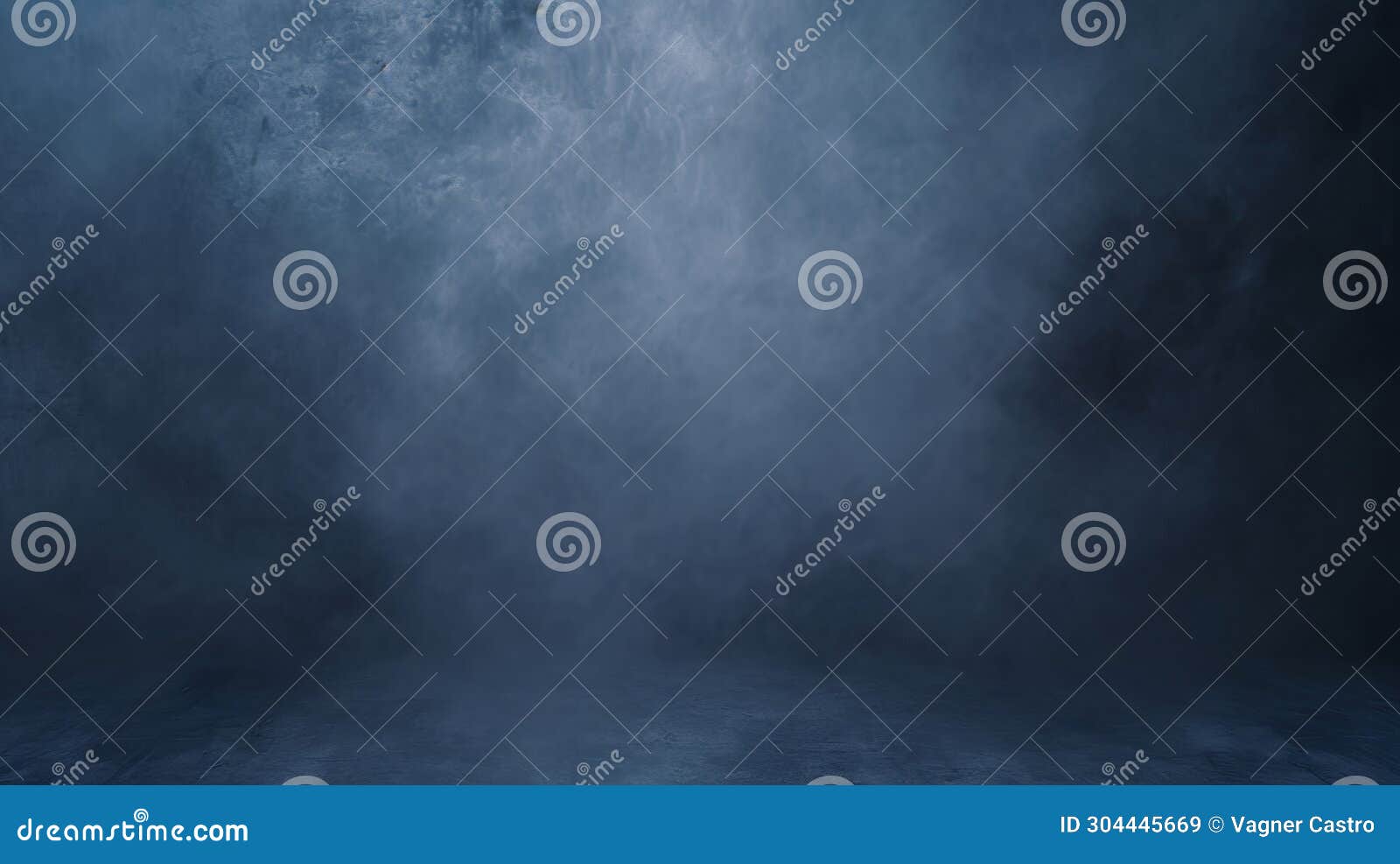 Dark Blue Abstract Background in Cyclorama Style in Misty Atmosphere ...