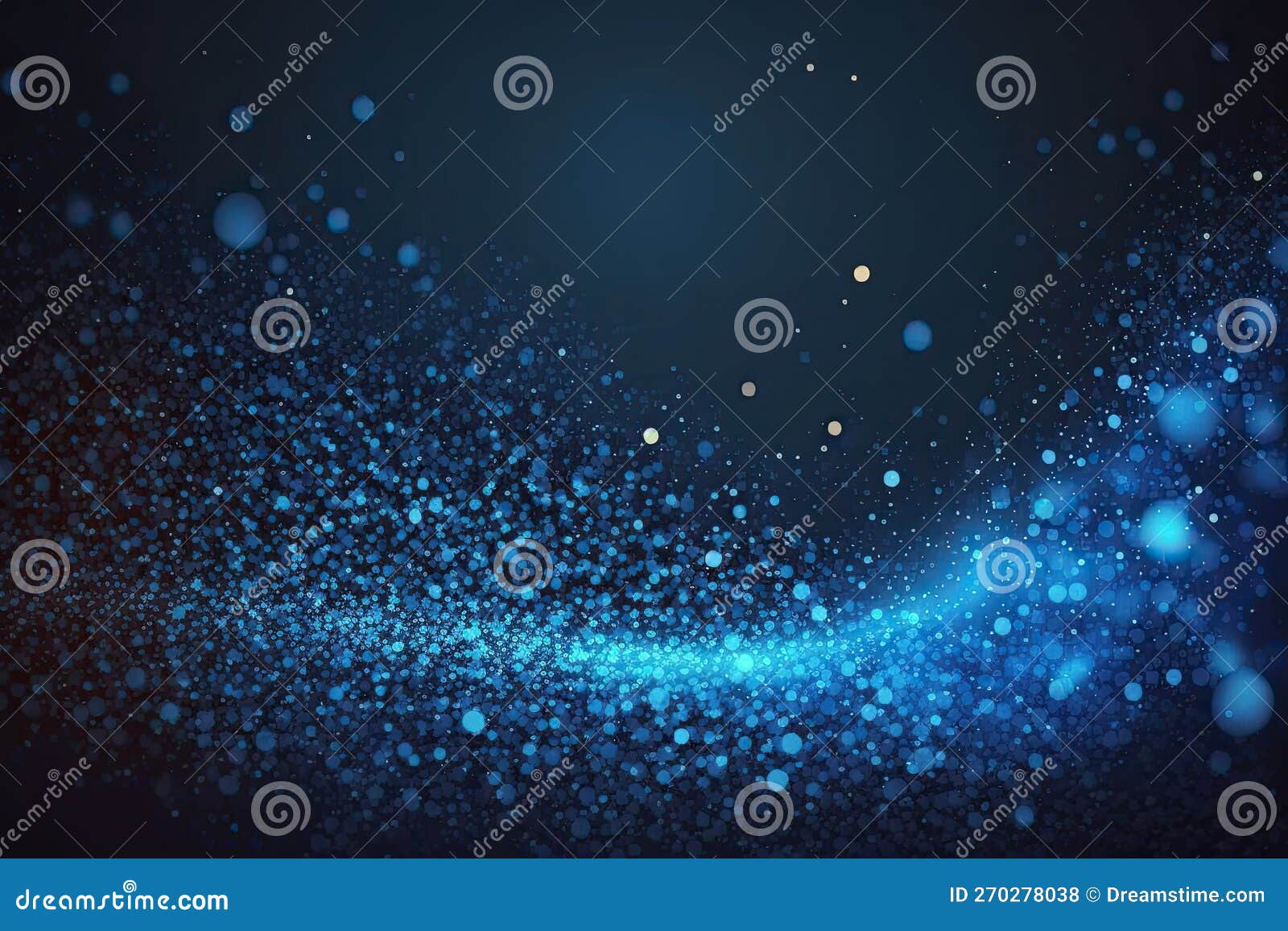 Dark Blue and Glow Particle Abstract Background Stock Illustration ...