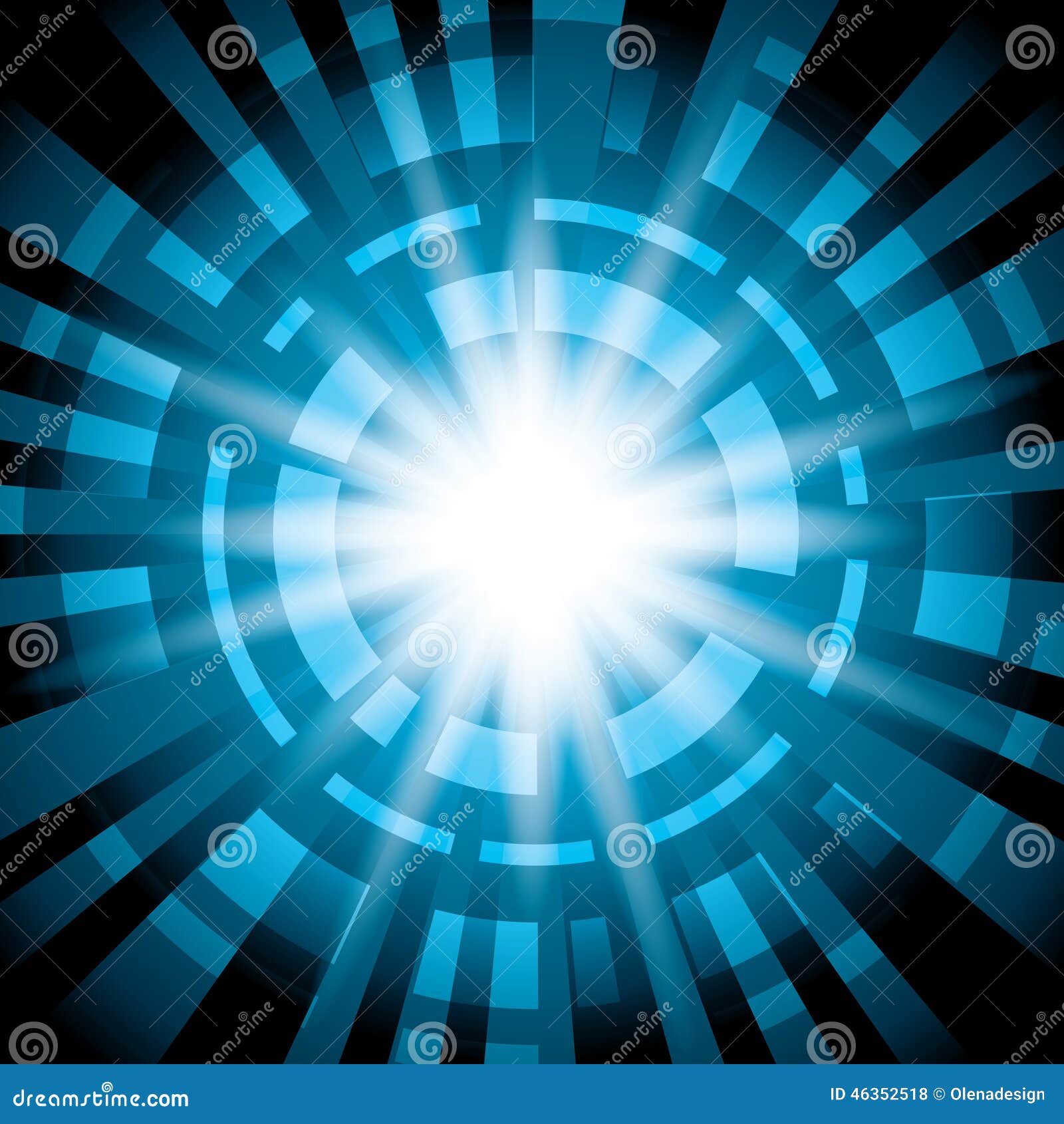 Dark Blue Vector Abstract Background with Radial Abstractions Stock ...