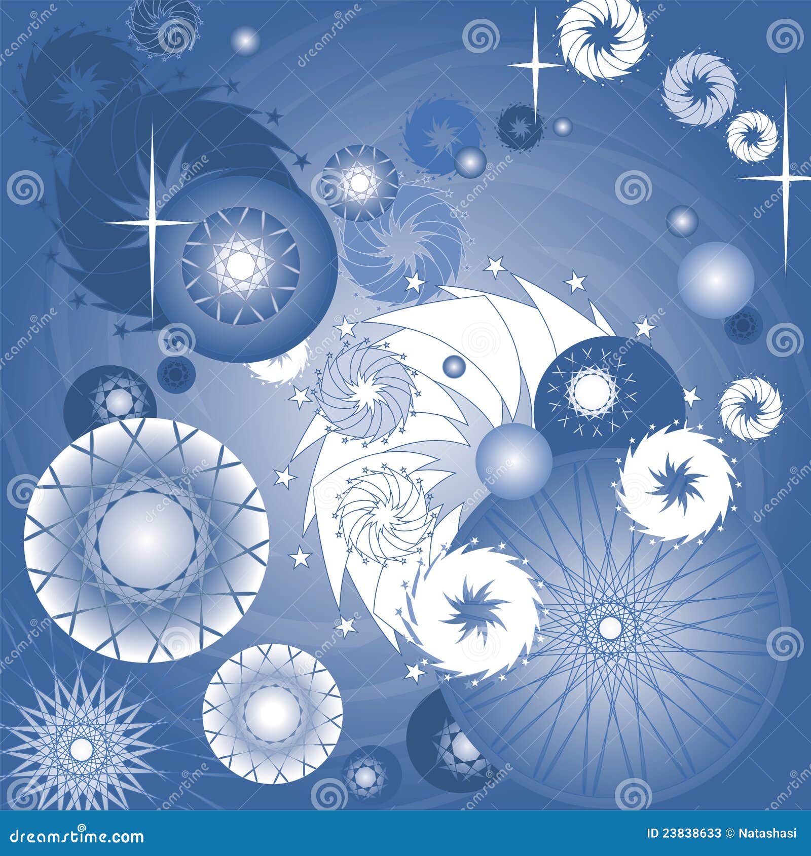 Dark Blue Abstract Background with Stars Stock Vector - Illustration of ...