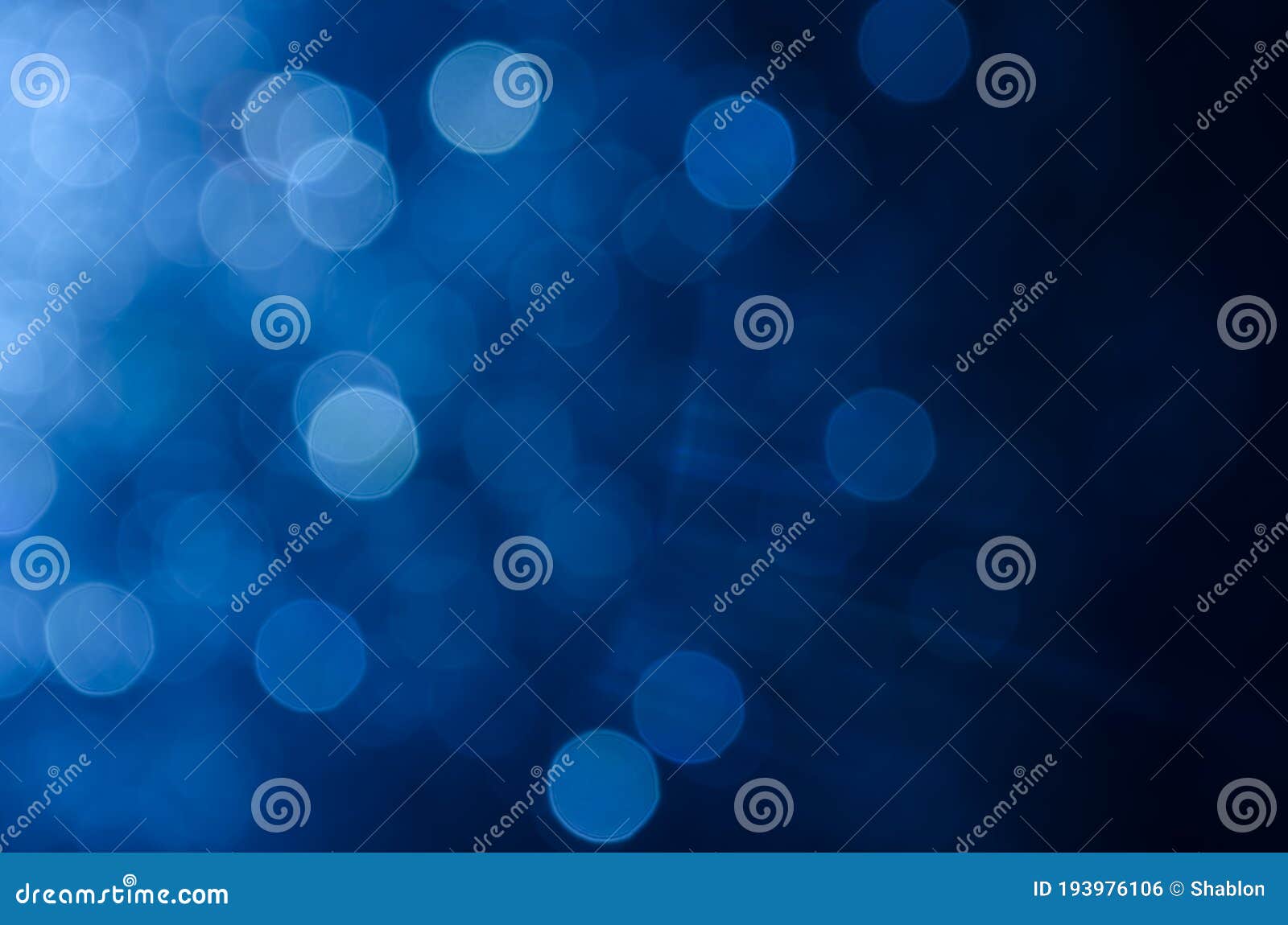 Dark Blue Abstract Bokeh Background Stock Photo - Image of bright ...