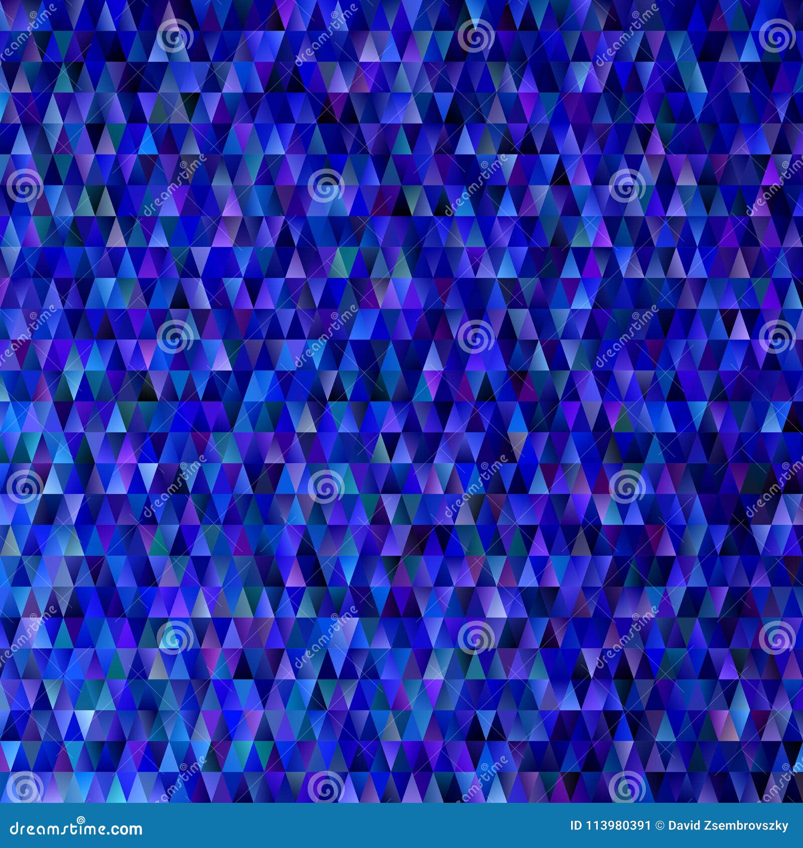 Dark Blue Abstract Gradient Geometrical Triangle Polygon Pattern Background Stock Vector ...