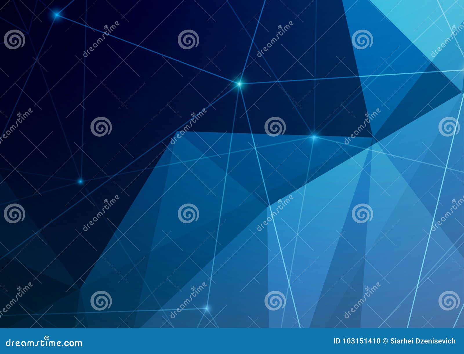 Dark Blue Abstract Polygonal Geometric Background Layout Stock Vector ...