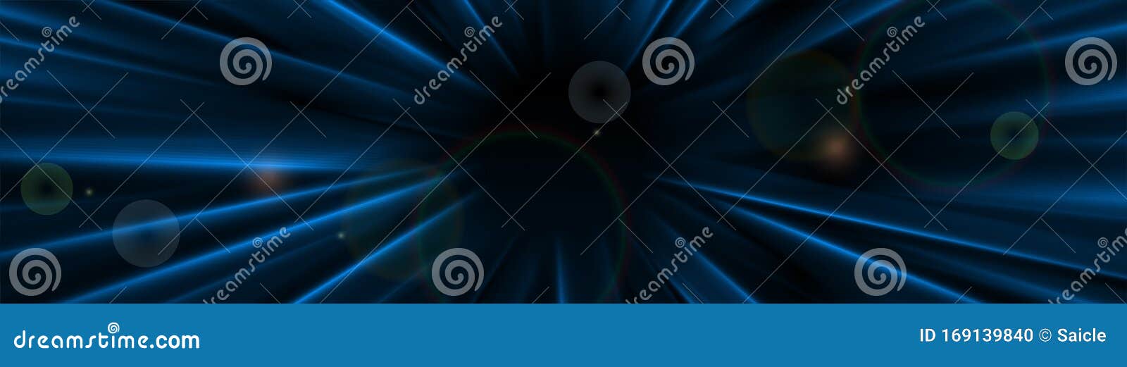 Dark Blue Abstract Smooth Rays Vector Banner Stock Vector ...