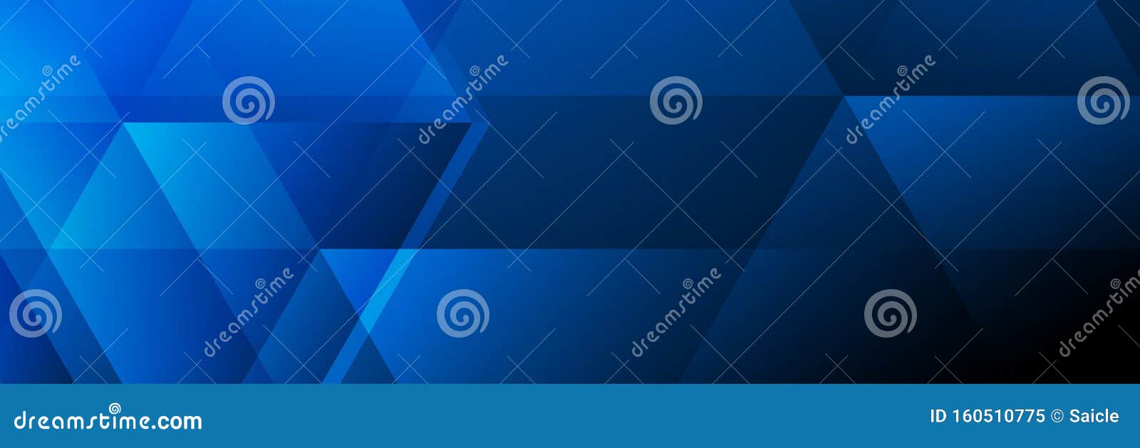 Dark Blue Abstract Tech Polygonal Banner Design Stock Vector ...