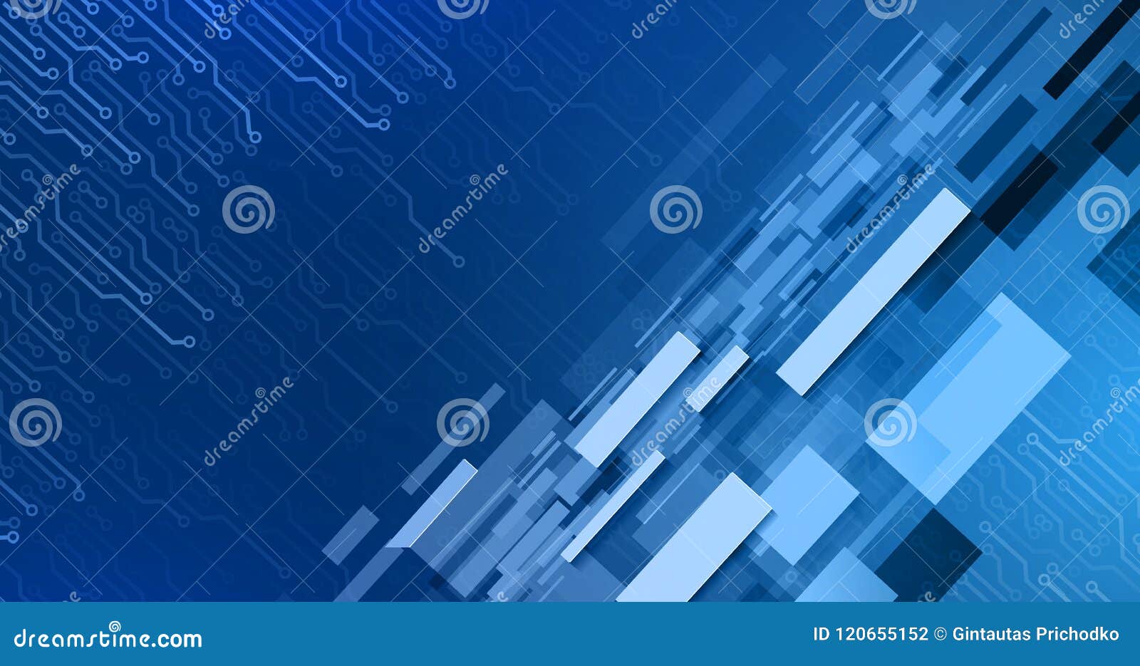 Geometric Forms and Electronic Elements Stock Vector - Illustration of ...